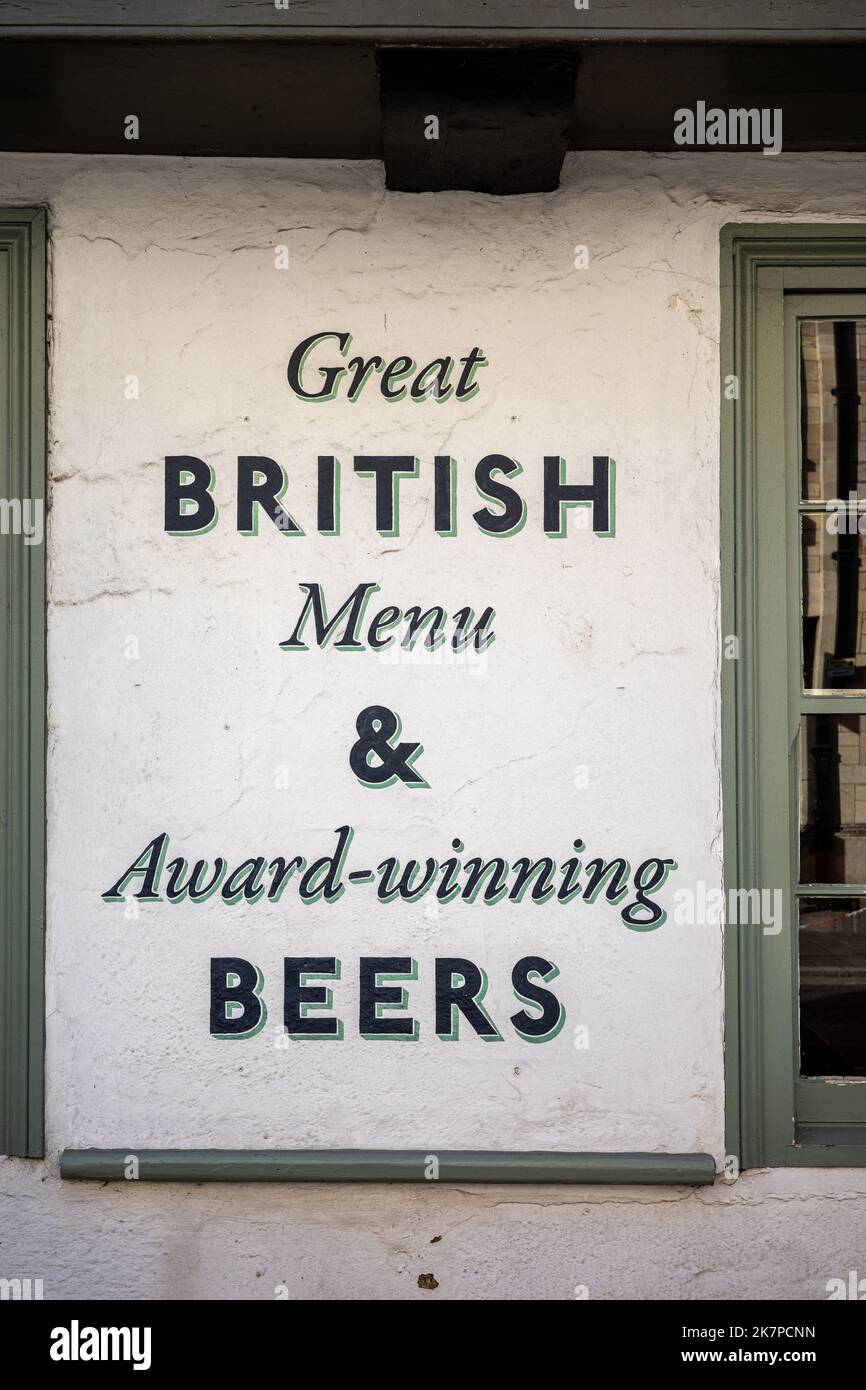 Pub menu sign board hi-res stock photography and images - Alamy