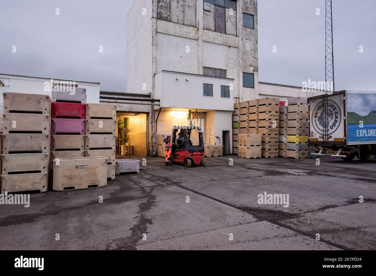 Packing plant for langoustine, Djupivogur, Iceland Stock Photo - Alamy