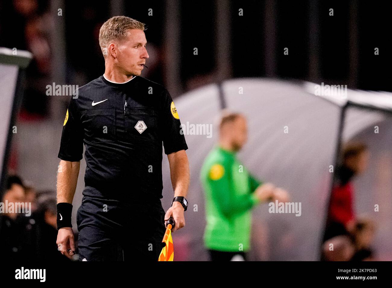 ALMERE, NETHERLANDS - OCTOBER 18: Assistant Referee Richard Polman ...