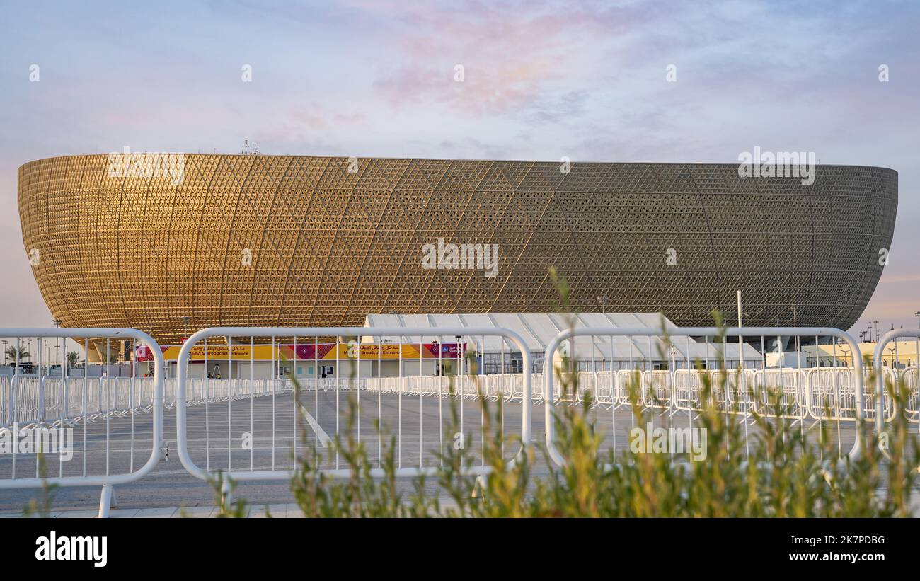 Doha,Qatar- OCTOBER 10,2022:Lusail Iconic Stadium or Lusail Stadium is ...
