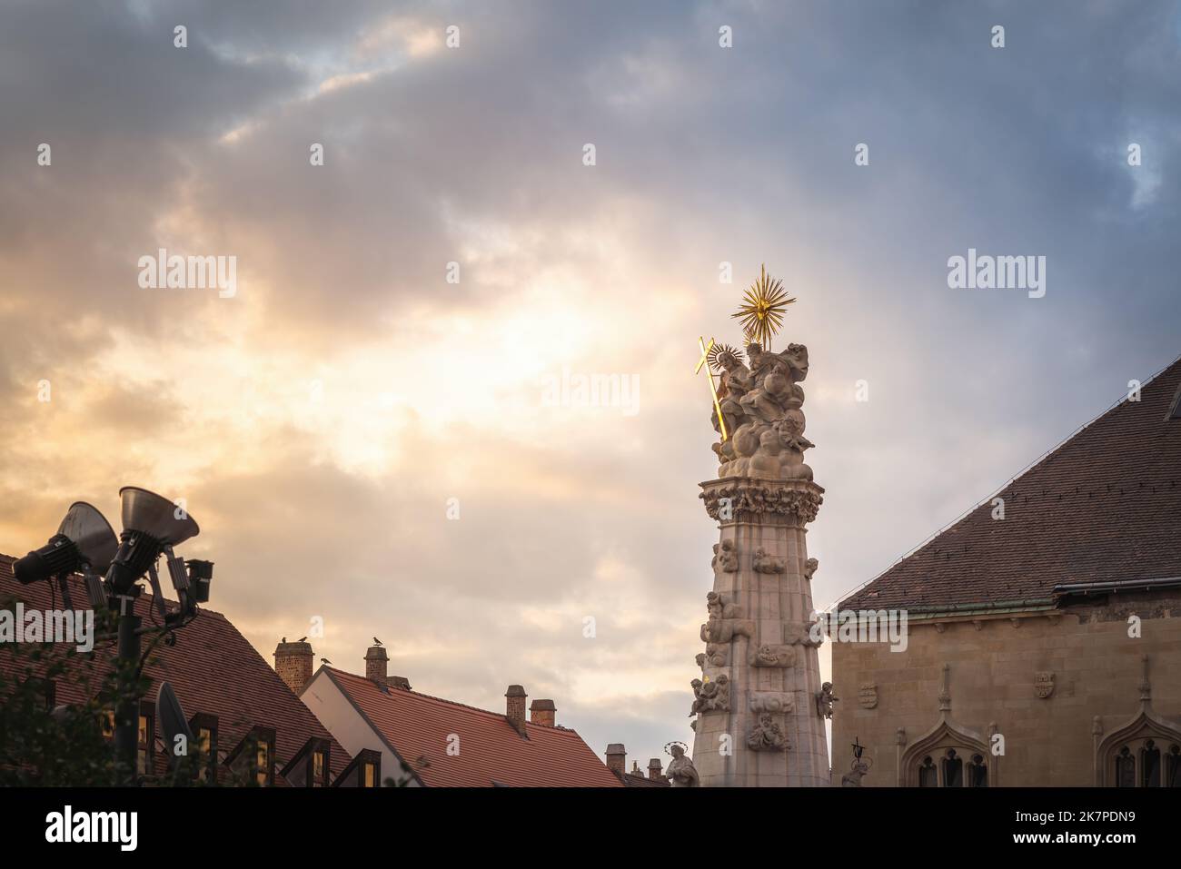 Baroque trinity plague column hi-res stock photography and images - Alamy