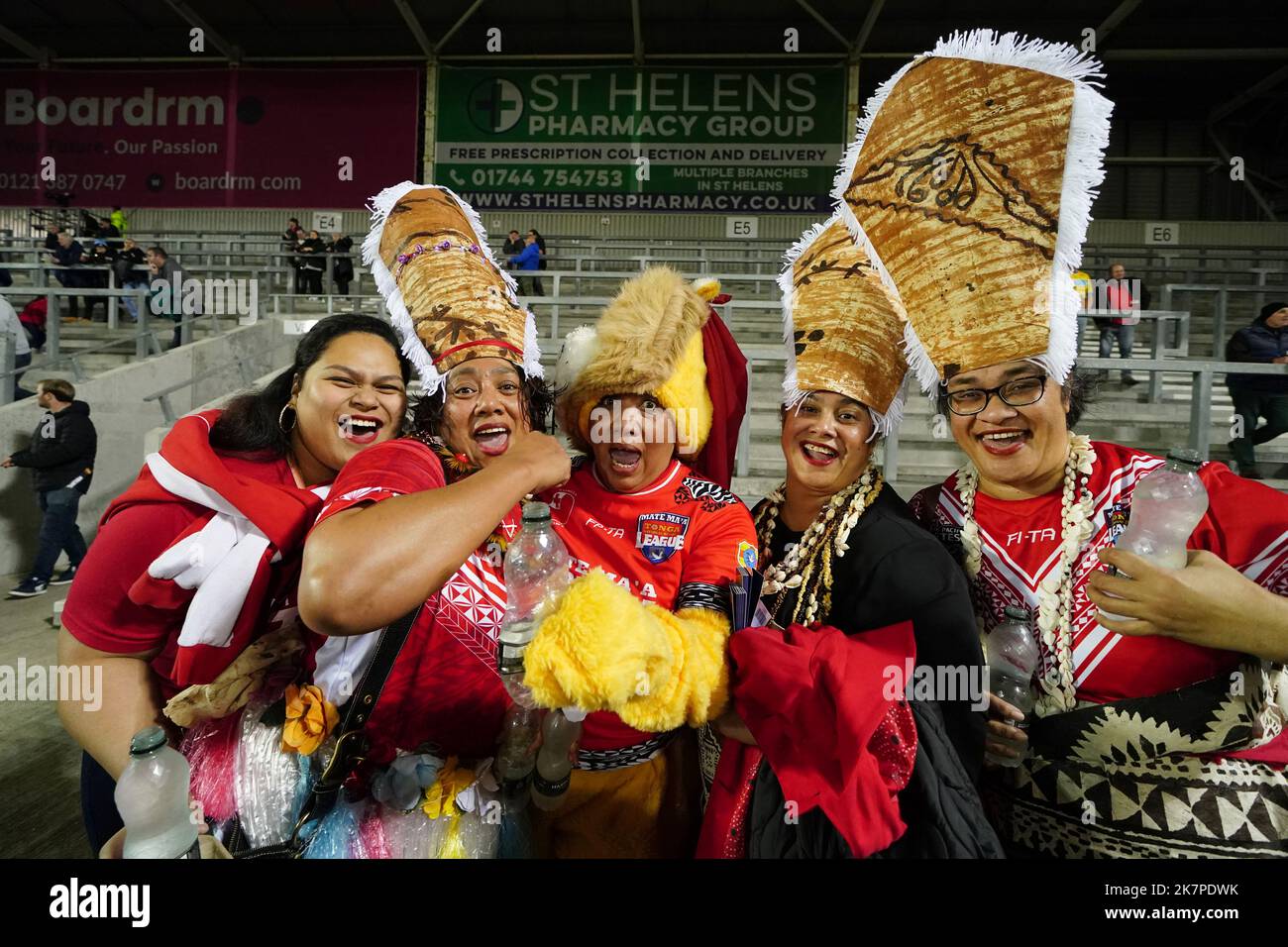 Tonga fans during the Rugby League World Cup group D match at Totally ...