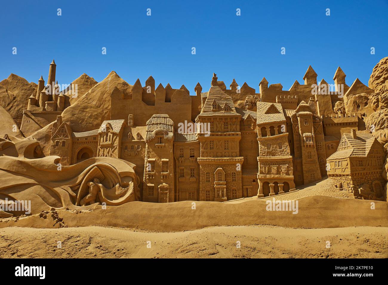 Sondervig, Denmark, June, 2022: International Sand Sculpture Festival ...