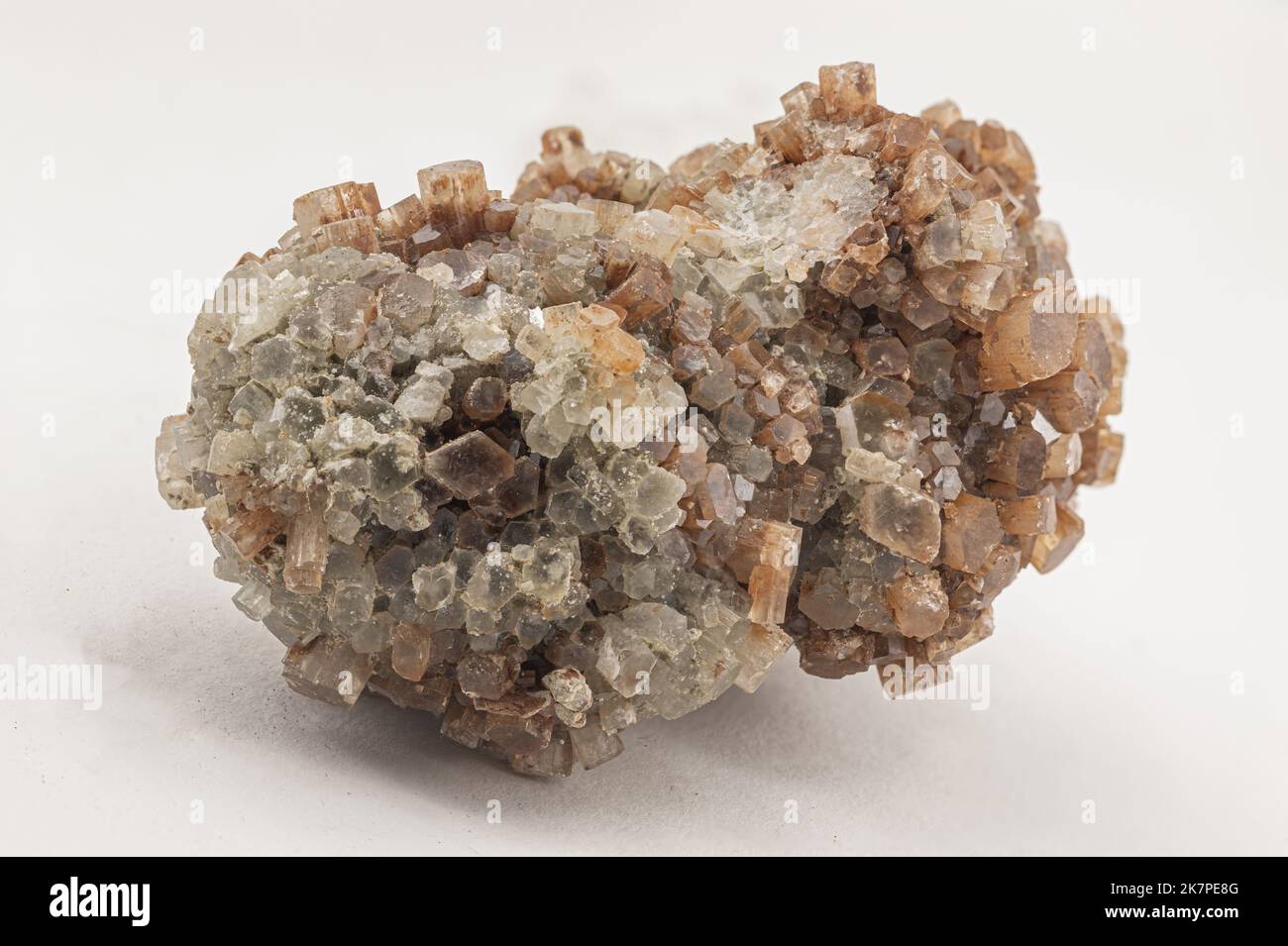 aragonite mineral sample on white background Stock Photo - Alamy