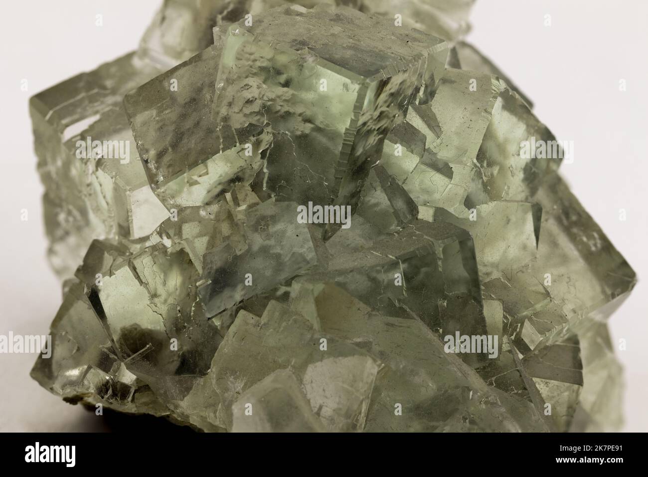 cubic crystals of green fluorite Stock Photo - Alamy