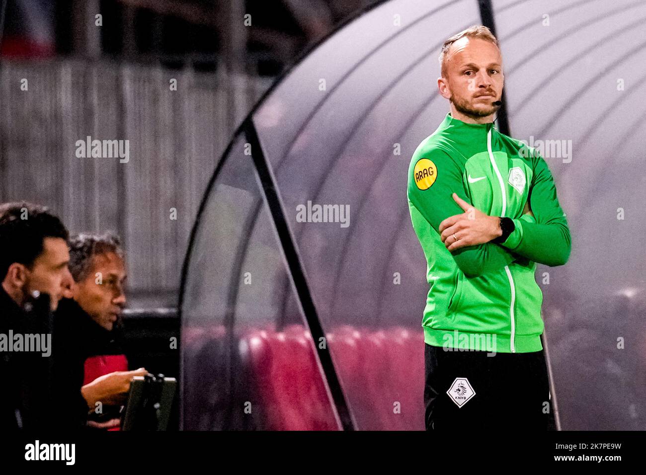 ALMERE, NETHERLANDS - OCTOBER 18: 4th Official Nick Smit during the ...