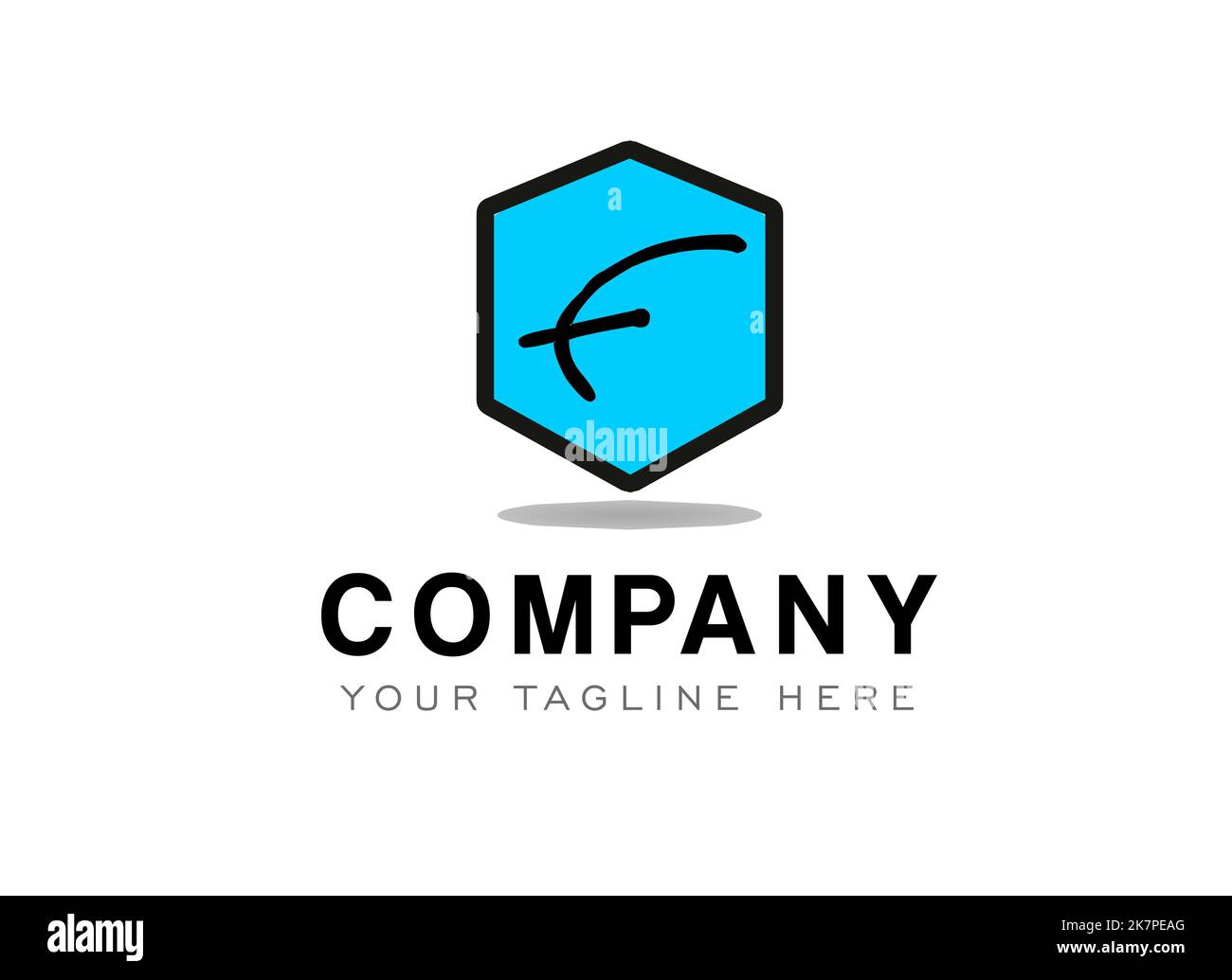 Letter F Logo Design. Your Text Here . Logo Template on white ...