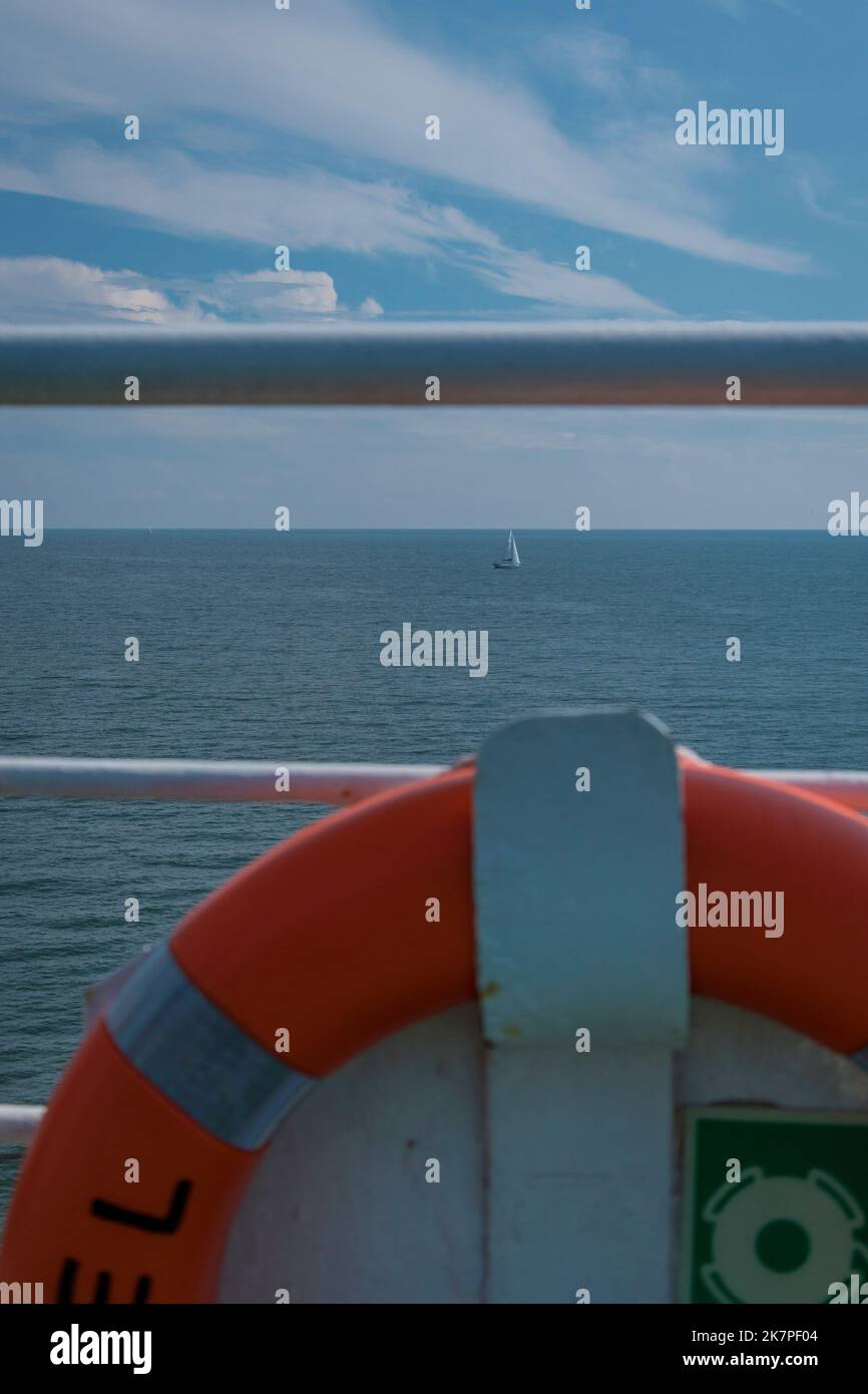 Jetty lifebuoy hi-res stock photography and images - Alamy