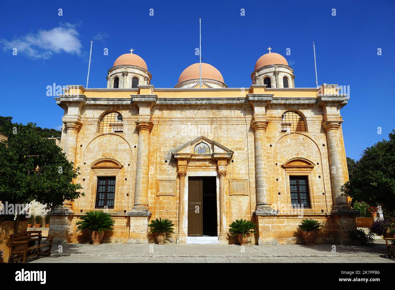 Holy Trinity (Agia Triada) church, Agia Triada Monastery, Crete, Greece ...