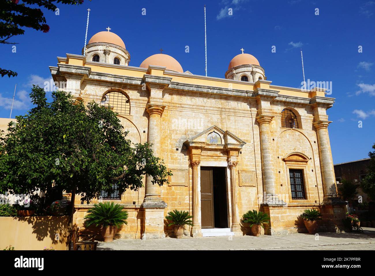 Holy Trinity (Agia Triada) church, Agia Triada Monastery, Crete, Greece ...
