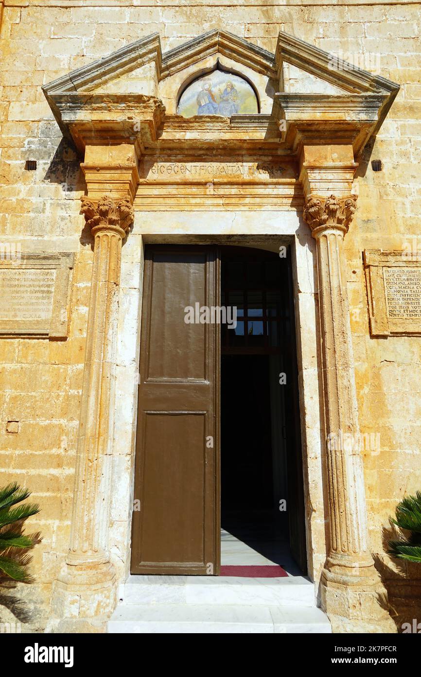 Holy Trinity (Agia Triada) church, Agia Triada Monastery, Crete, Greece ...