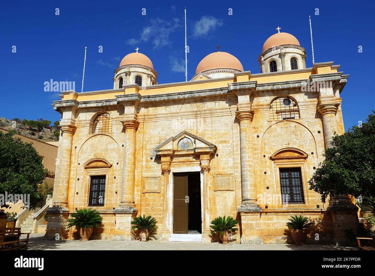 Holy Trinity (Agia Triada) church, Agia Triada Monastery, Crete, Greece ...