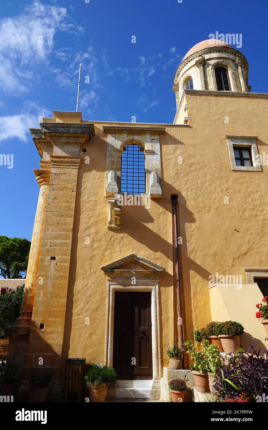 Holy Trinity (Agia Triada) church, Agia Triada Monastery, Crete, Greece ...