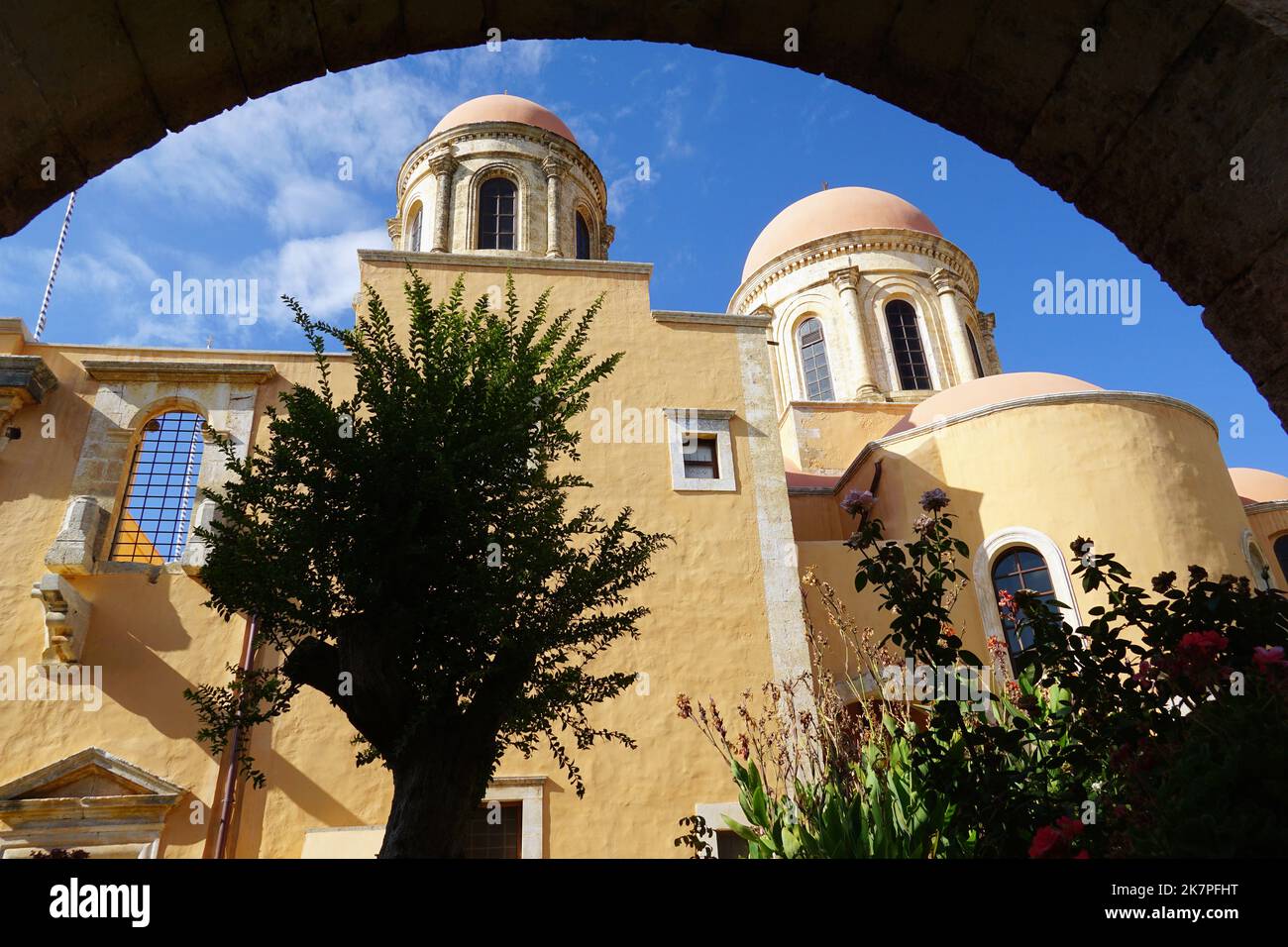Holy Trinity (Agia Triada) church, Agia Triada Monastery, Crete, Greece ...