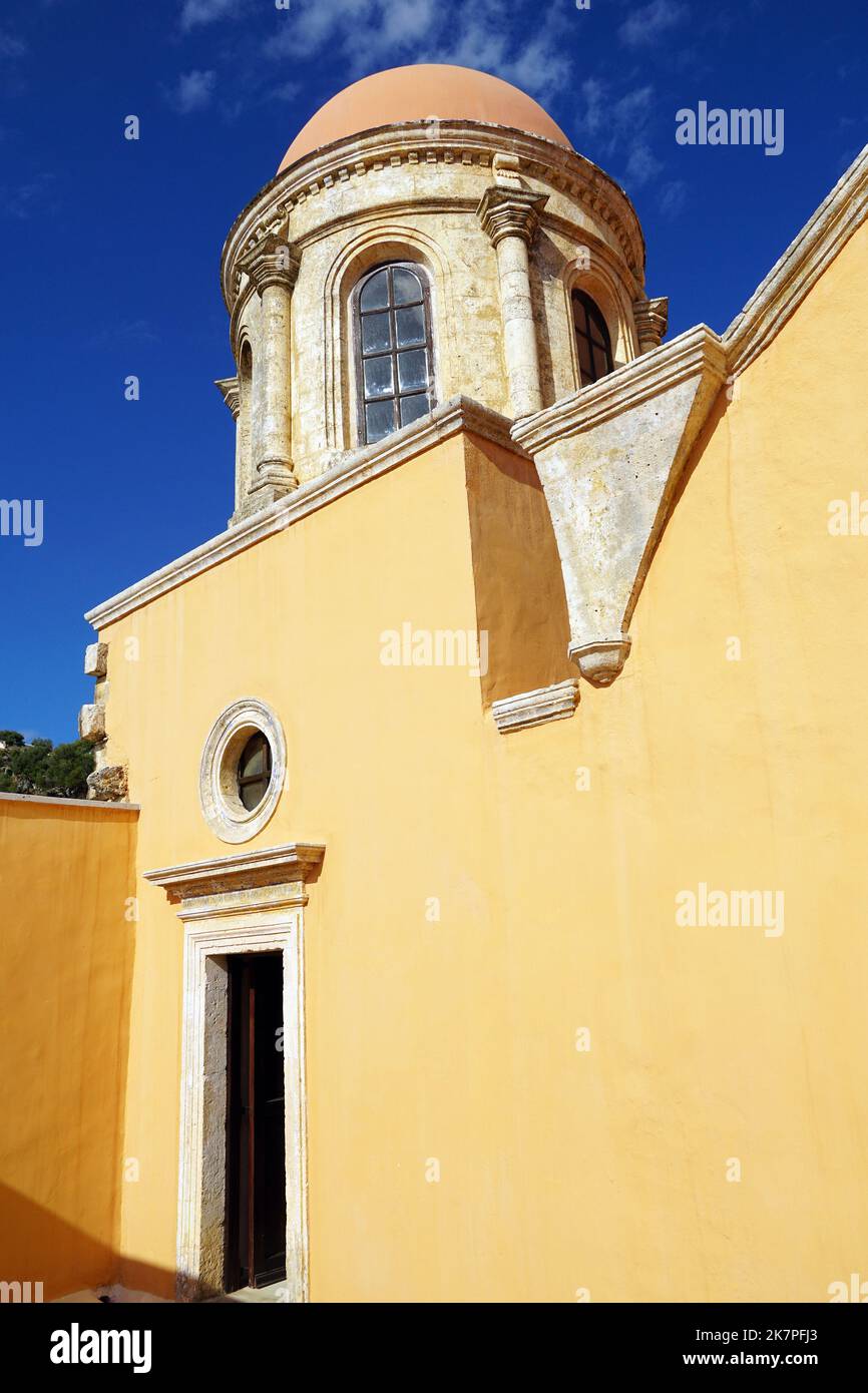 Holy Trinity (Agia Triada) church, Agia Triada Monastery, Crete, Greece ...