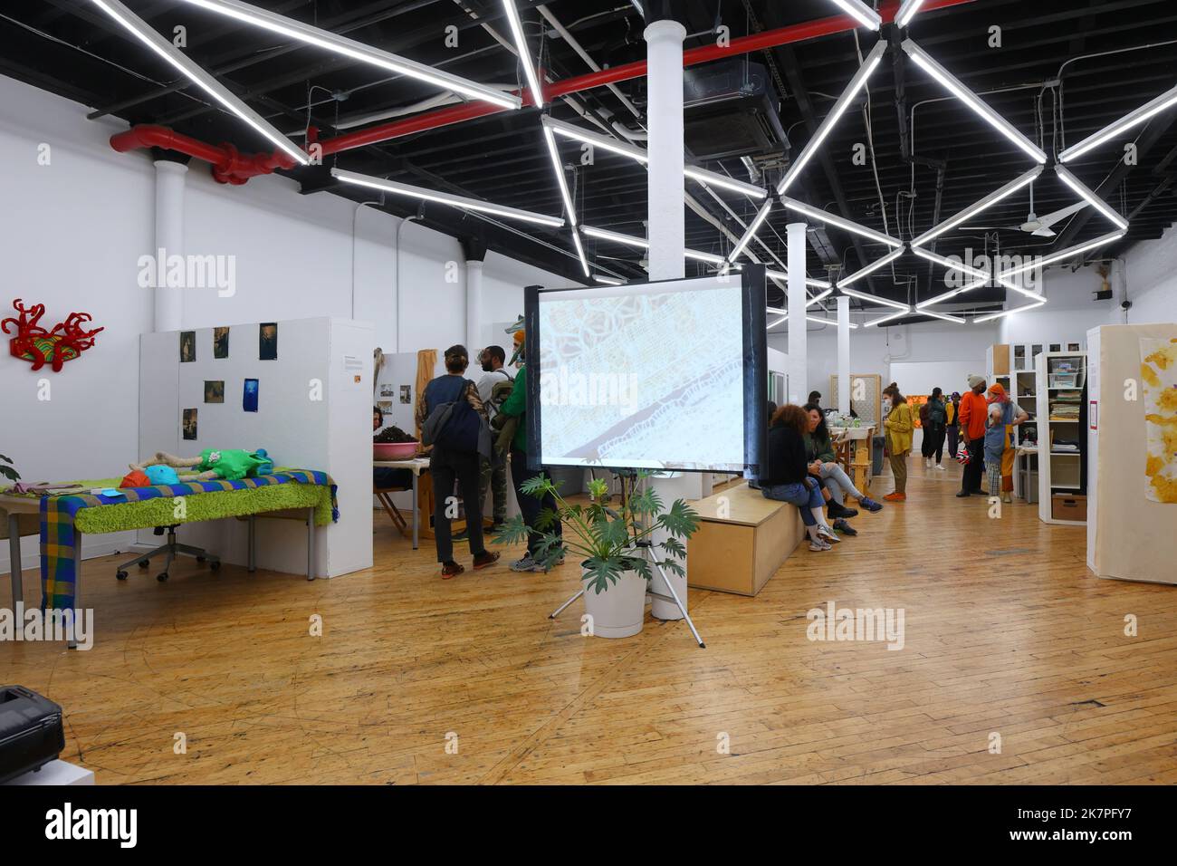 Gallery space at Textile Arts Center, 505 Carroll St, Brooklyn, New ...