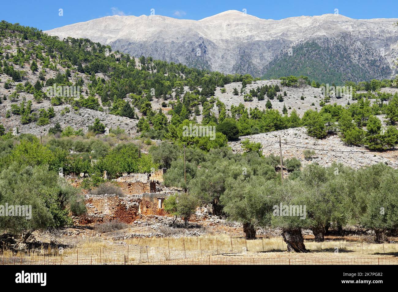 Lefka Ori (White Mountains), Aradena village, Crete, Greece, Europe ...