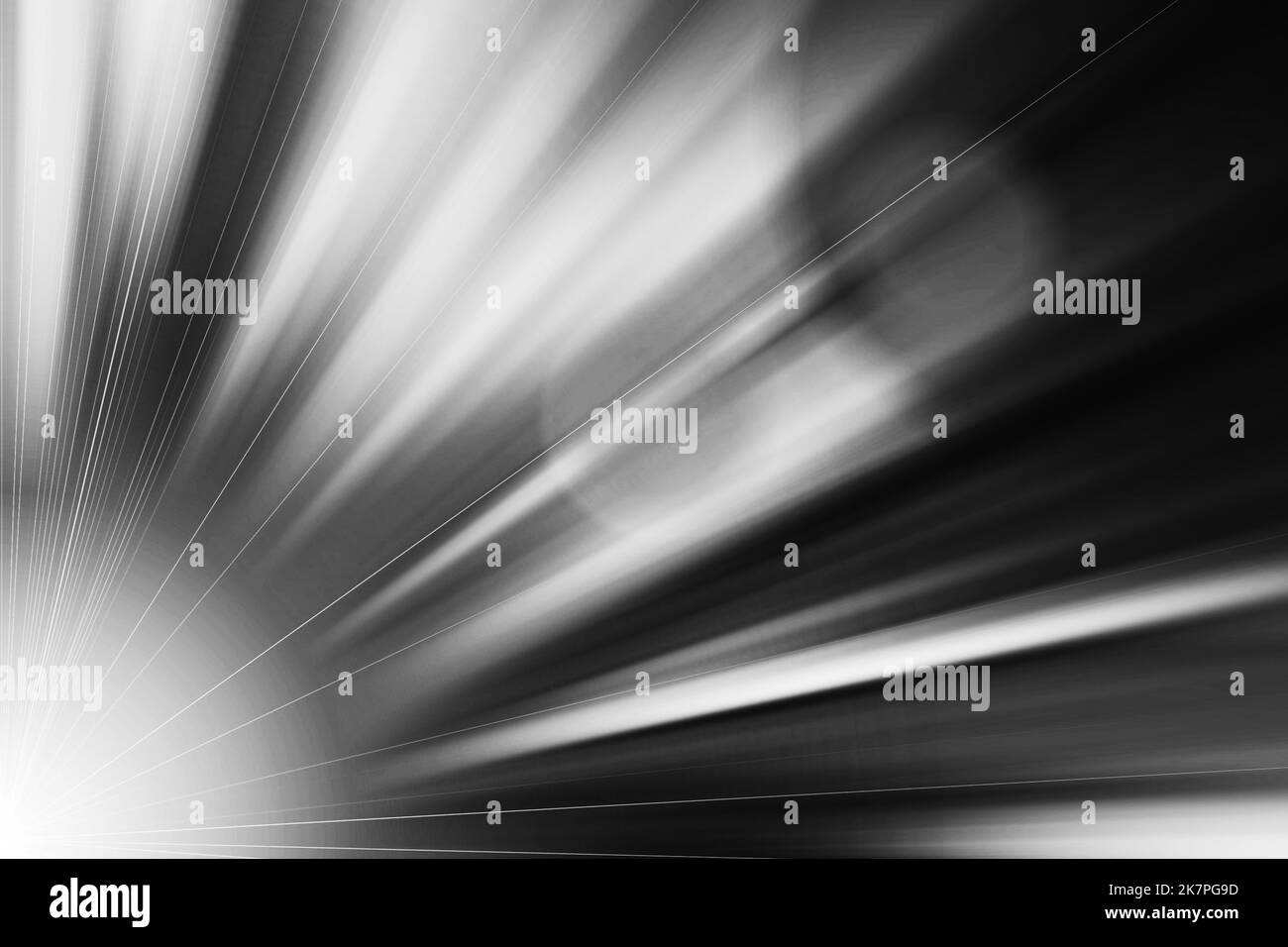 Flash or Star Light Rays over Black Background. Also can be used as an ...