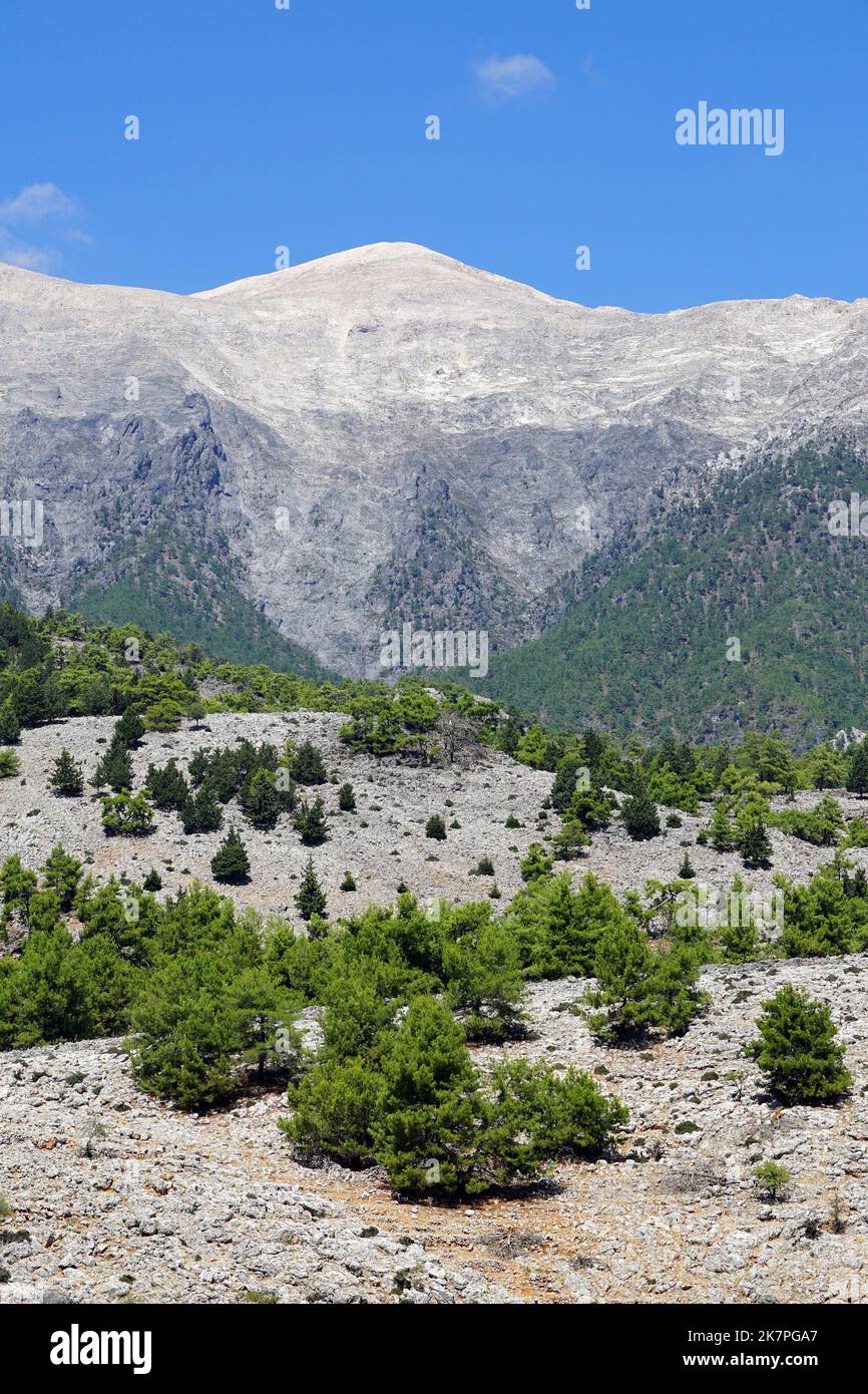 Lefka Ori (White Mountains), Aradena village, Crete, Greece, Europe ...