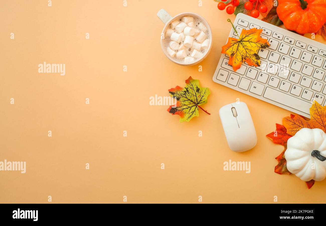 Top view cozy workspace hi-res stock photography and images - Alamy