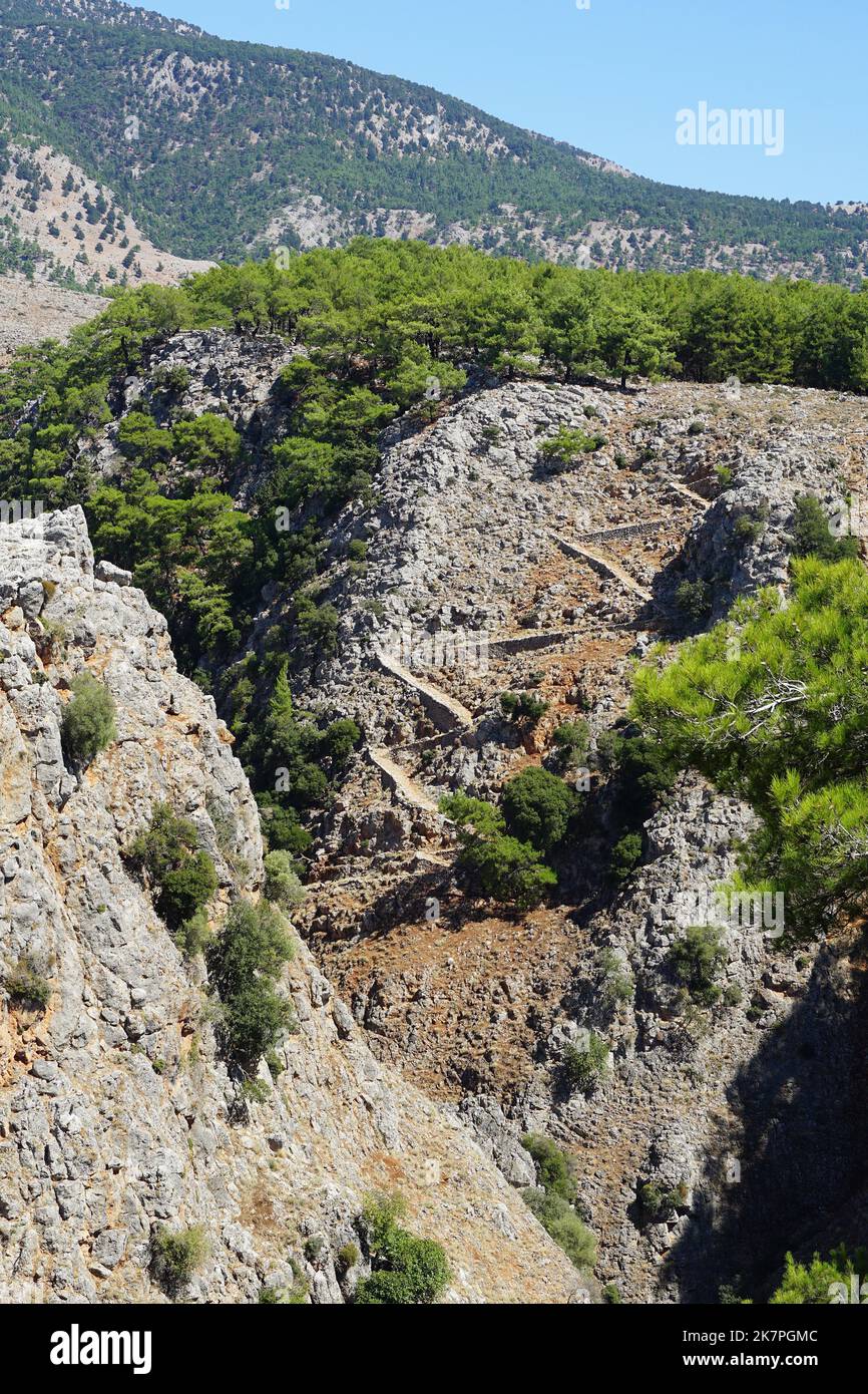 Aradena Gorge, (Aradena village), Crete, Greece, Europe Stock Photo - Alamy