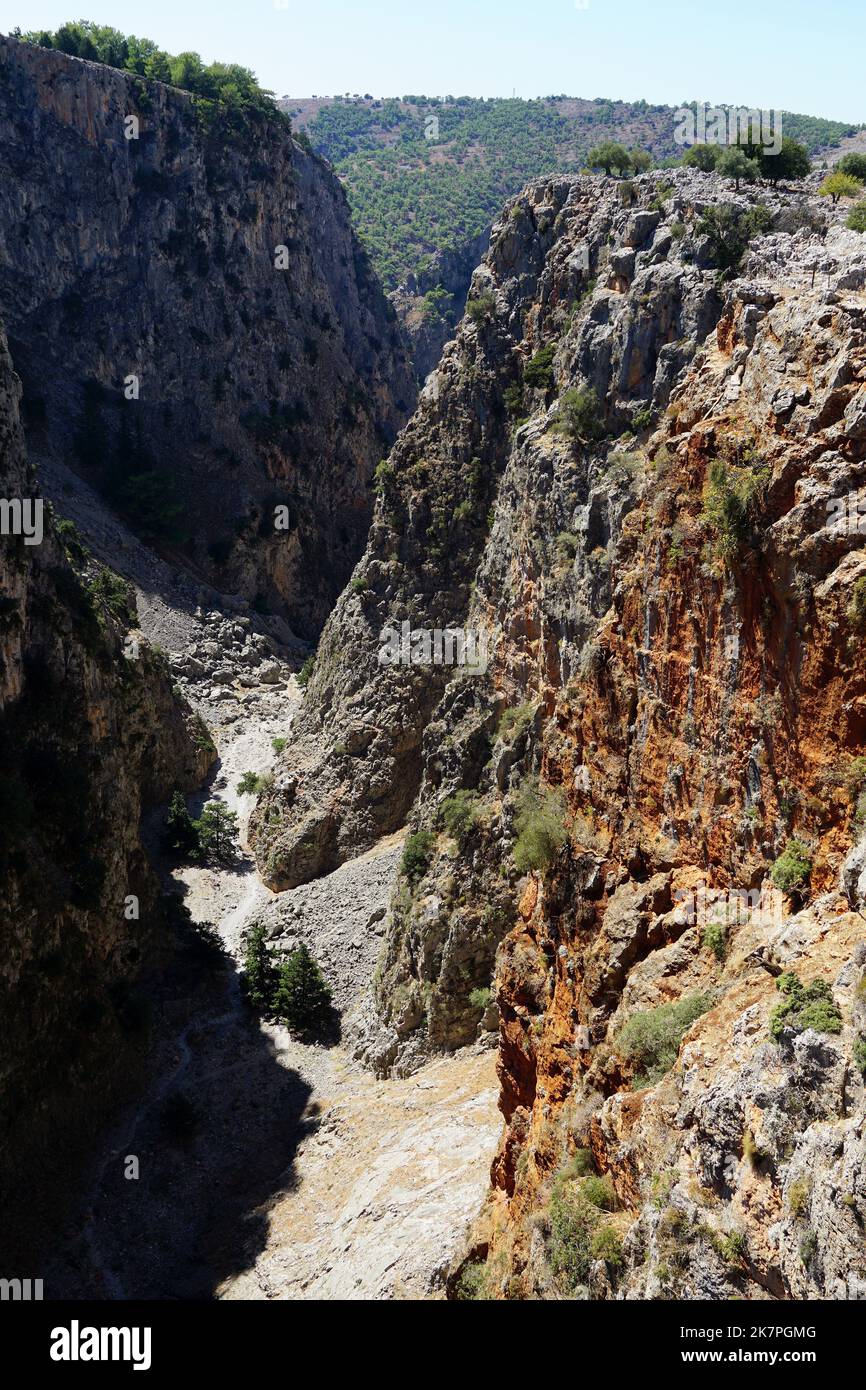 Aradena Gorge, (Aradena village), Crete, Greece, Europe Stock Photo - Alamy