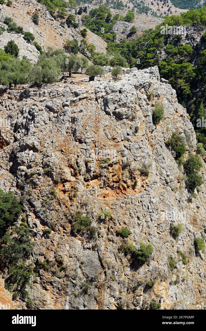 Aradena Gorge, (Aradena village), Crete, Greece, Europe Stock Photo - Alamy