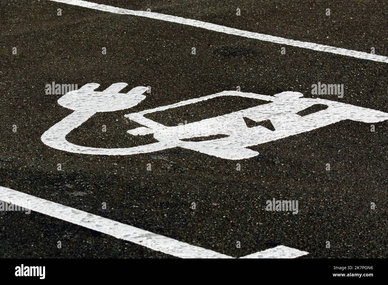 Car charging marking official road approved design hi-res stock ...