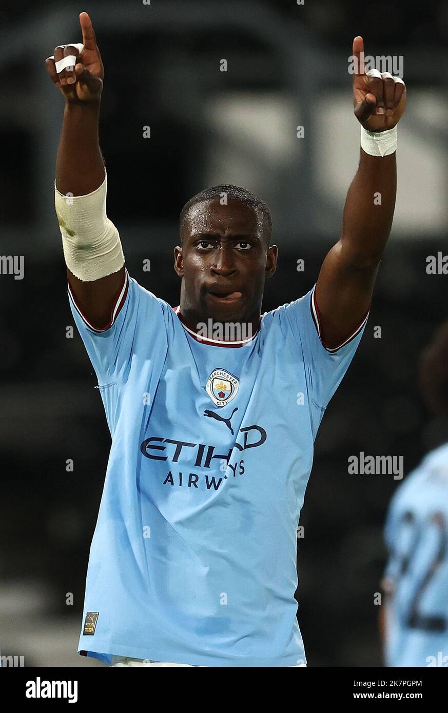 Derby, England, 18th October 2022. Carlos Borges of Manchester City ...