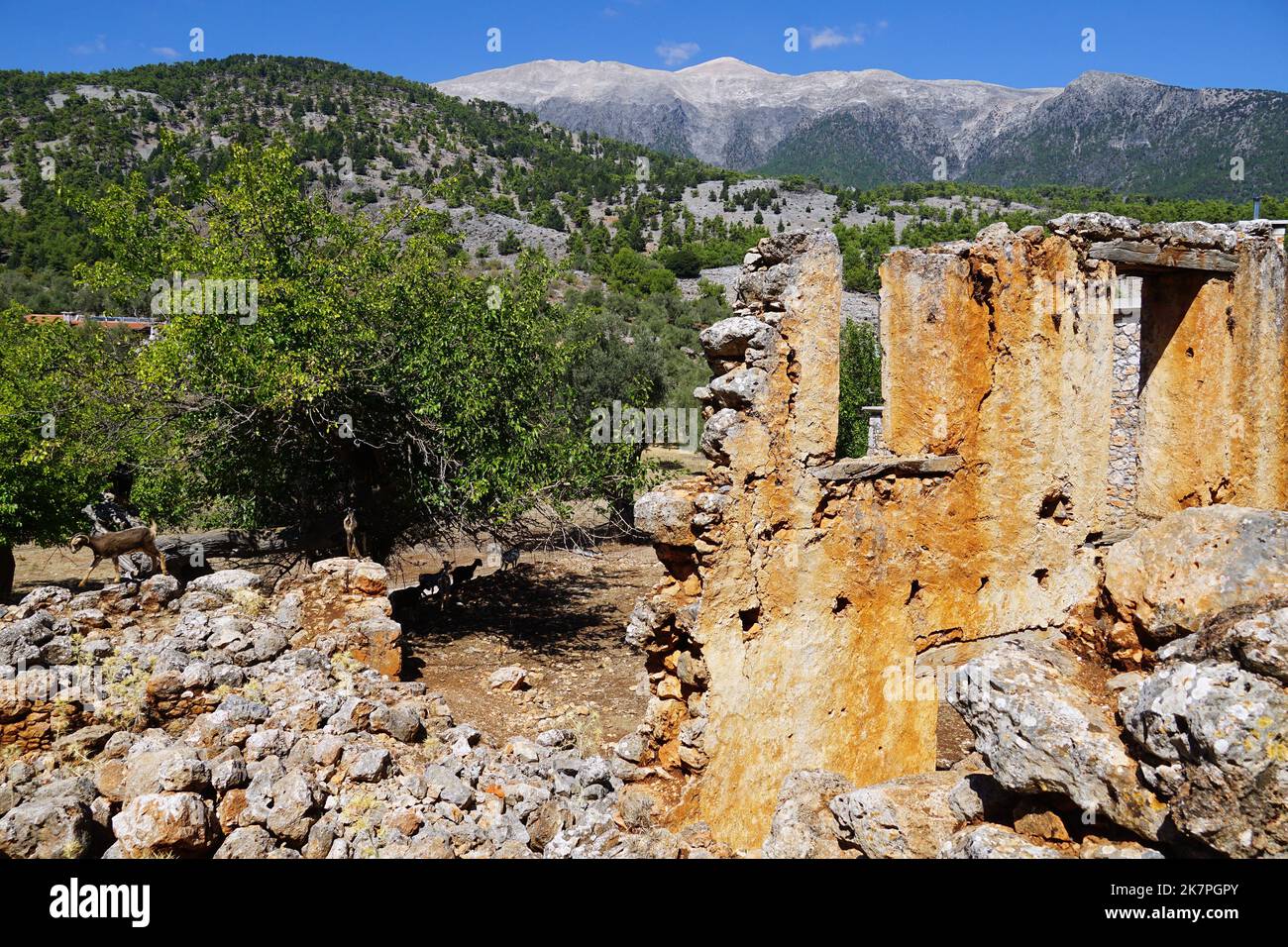 Aradena village, Crete, Greece, Europe Stock Photo - Alamy