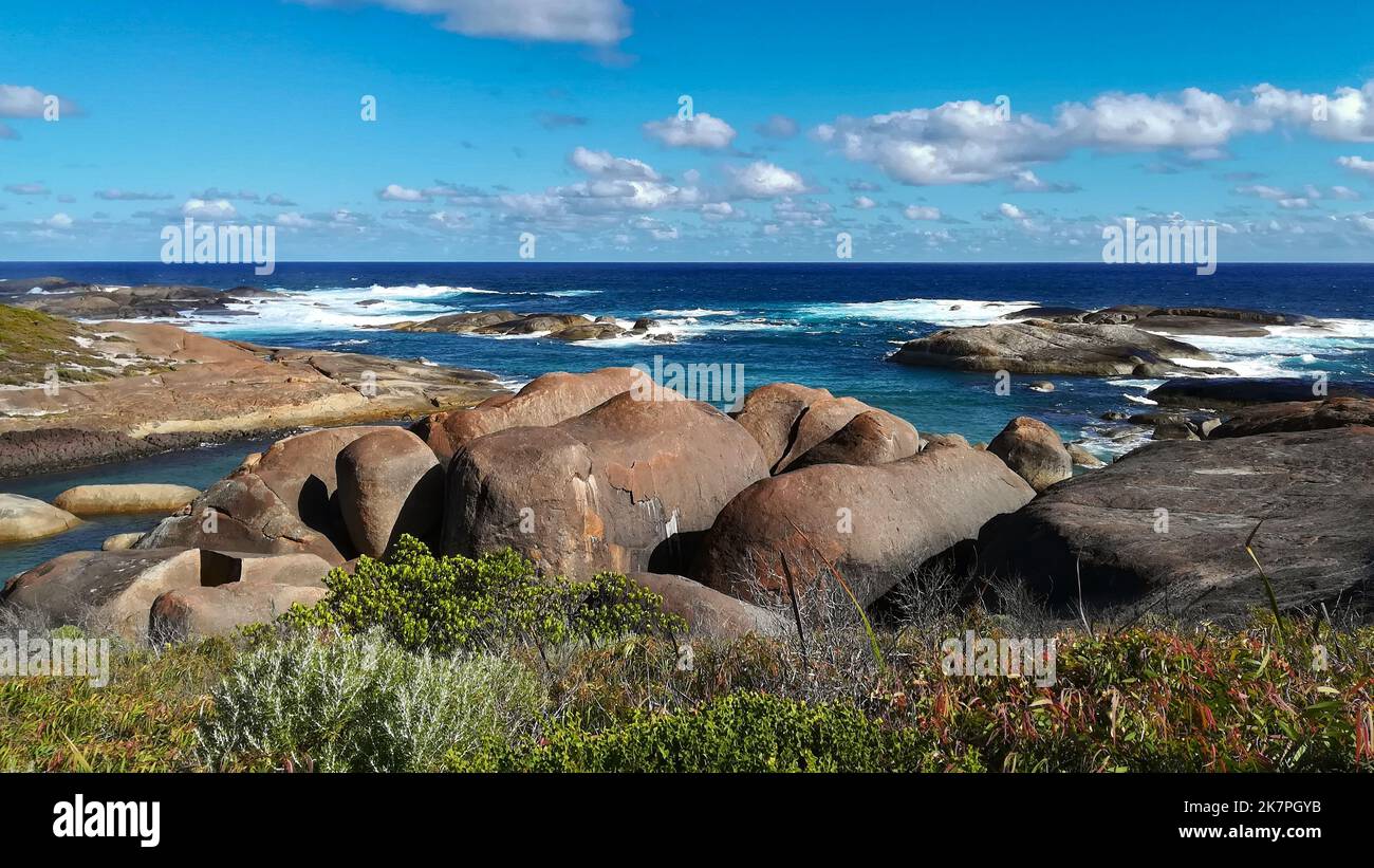 Elephant rocks at Williams Bay near Denmark in Western Australia Stock ...