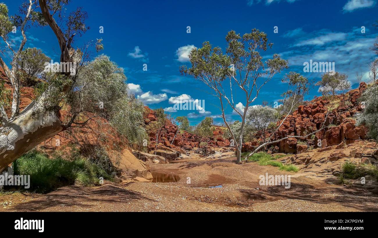 Red Banks Scenic Australian Outback rural Landscape gorge pilbara Stock ...