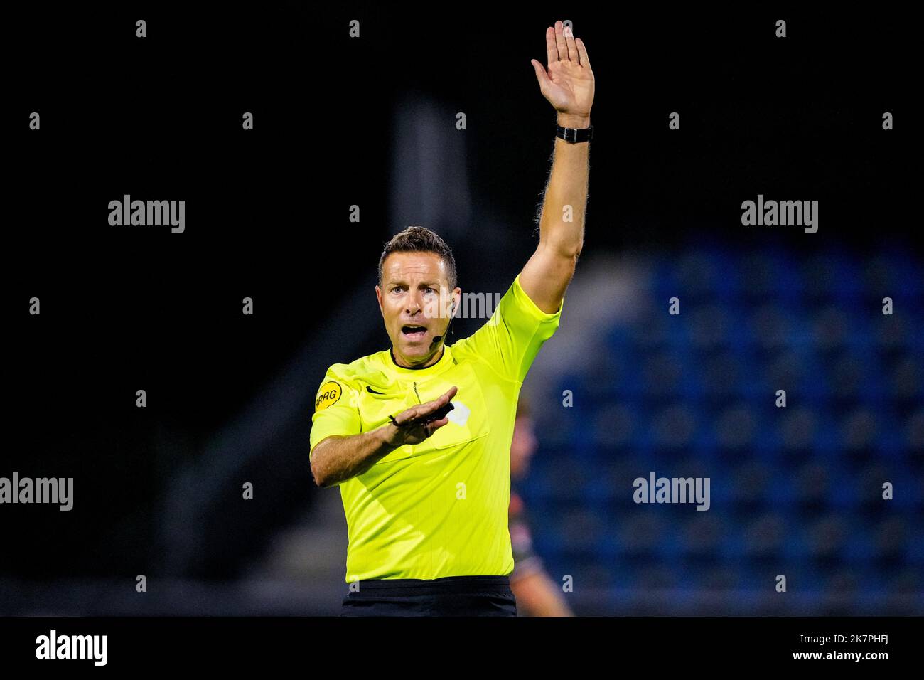 EINDHOVEN, NETHERLANDS - OCTOBER 18: Referee Pol van Boekel during the ...