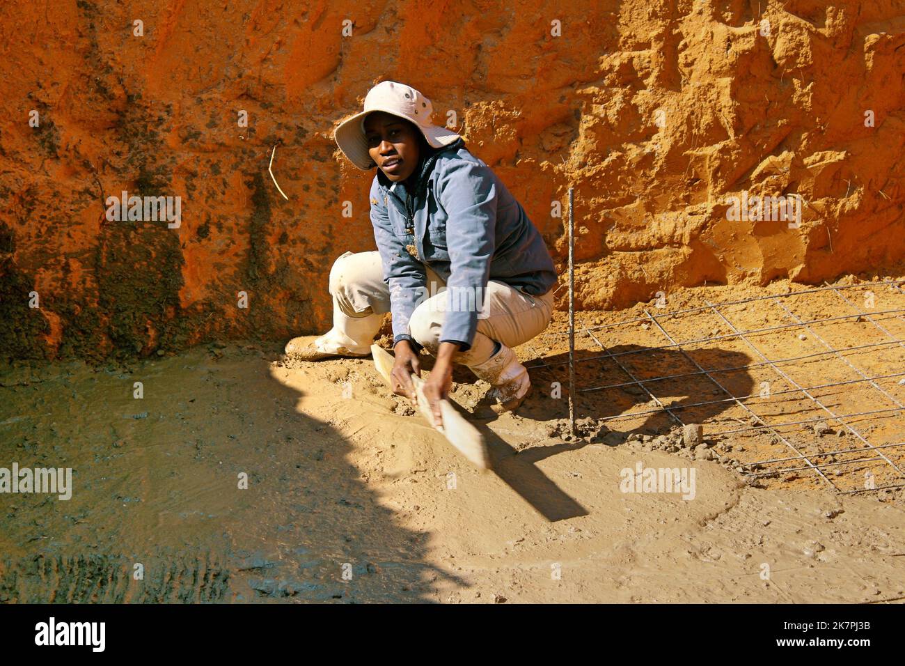 Betesankwe, Botswana. 18th Oct, 2022. Atamelang Matale works in a ...