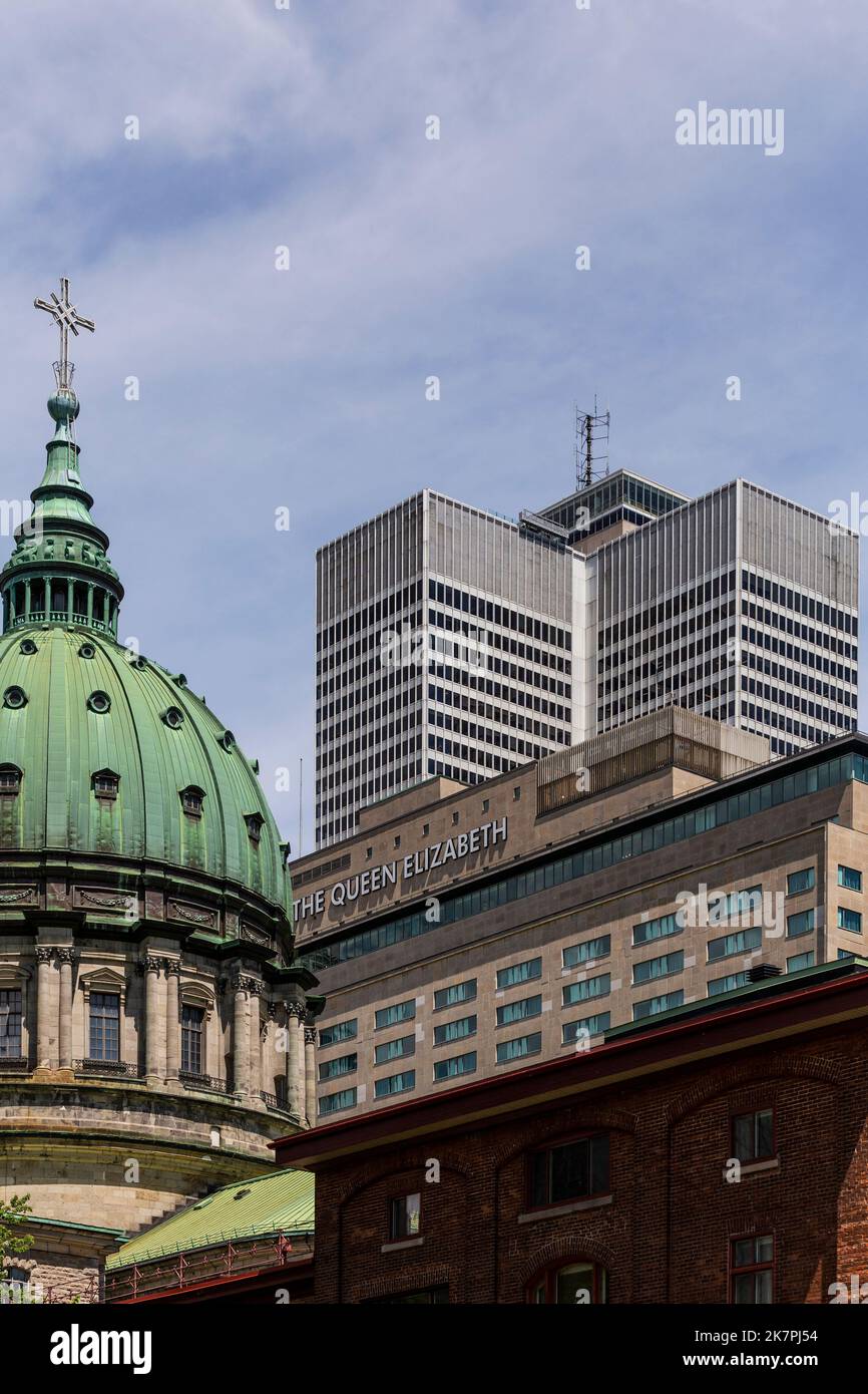A dome of the Mary Queen of the World Catedral shown against downtown ...