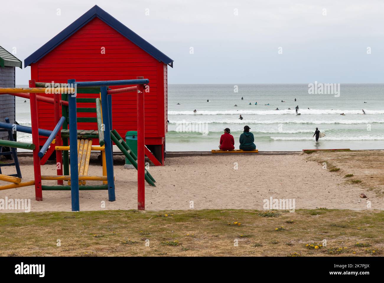 Muizenberg bathing huts hi-res stock photography and images - Alamy