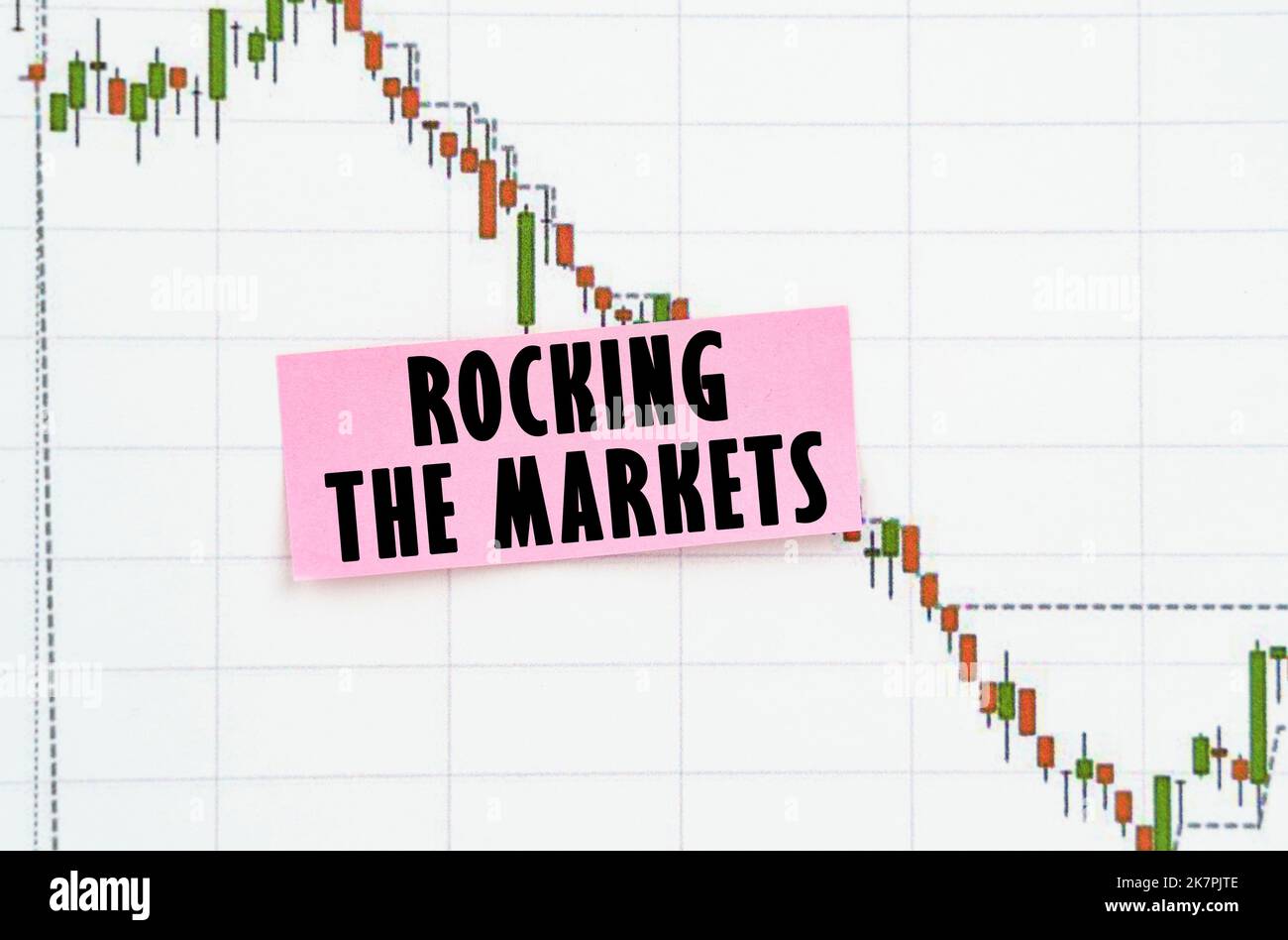 Business and trading concept. Against the background of the quote chart ...