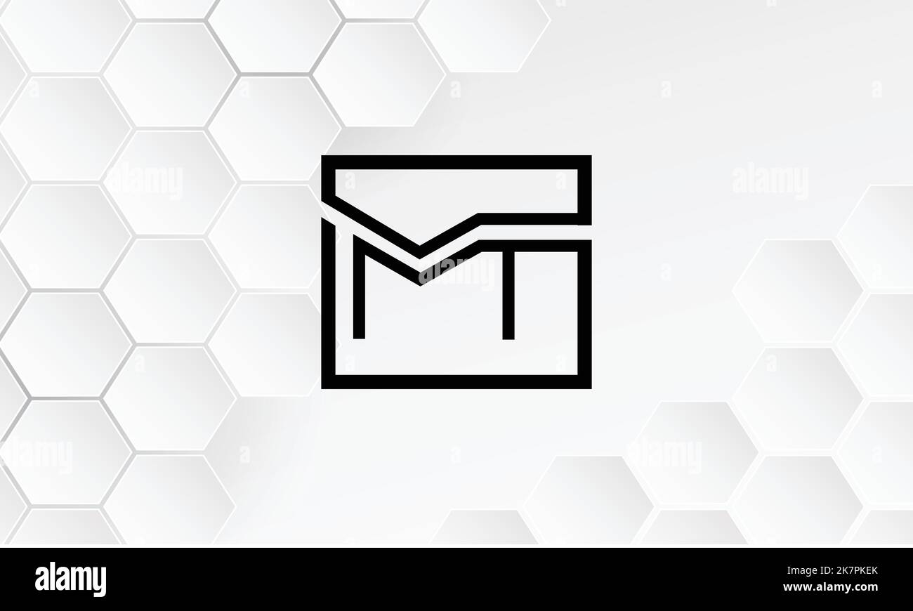MT, TM Abstract Letters Logo design Stock Vector Image & Art - Alamy