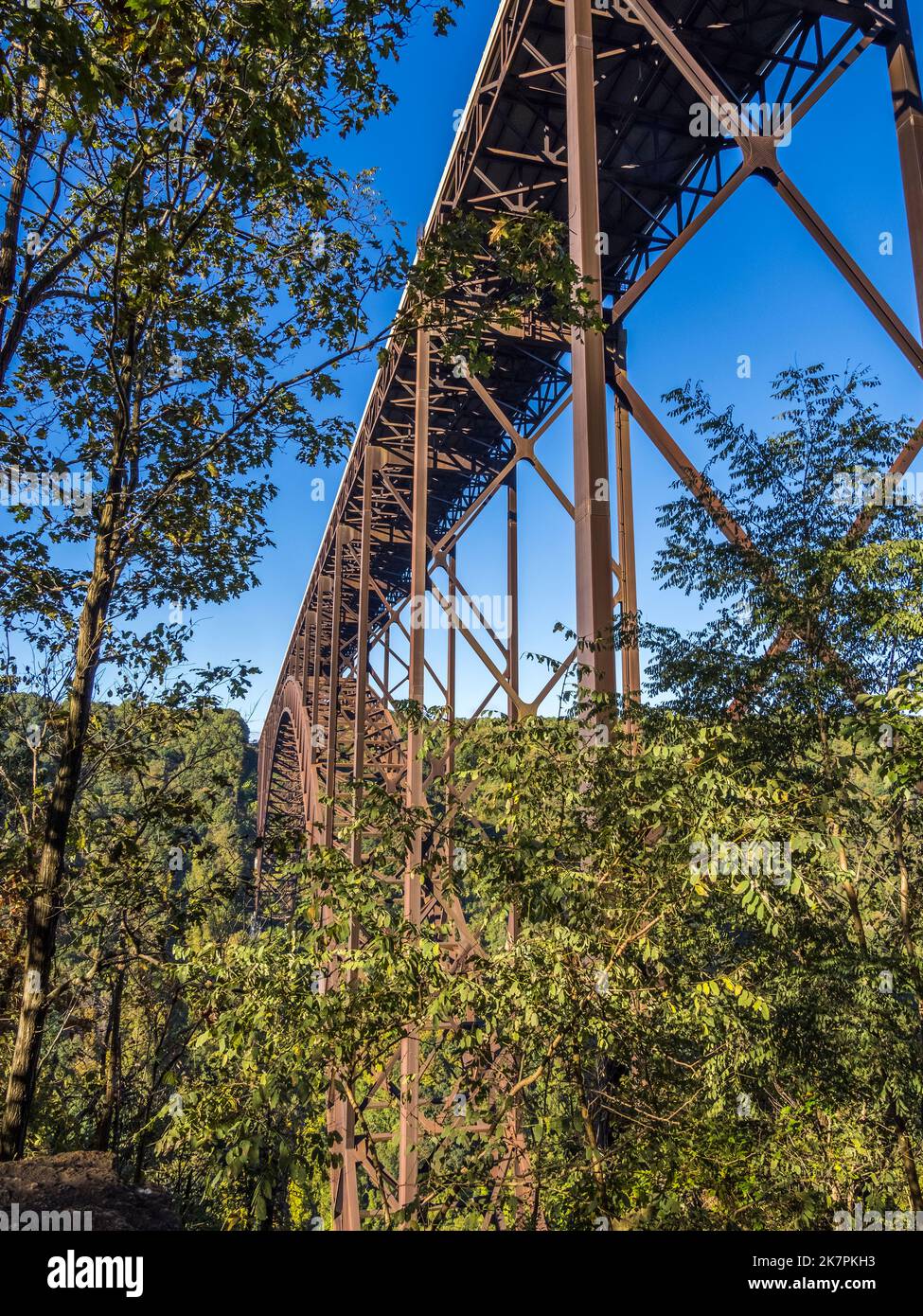 New River Gorge Bridge over the New River in New River Gorge National ...