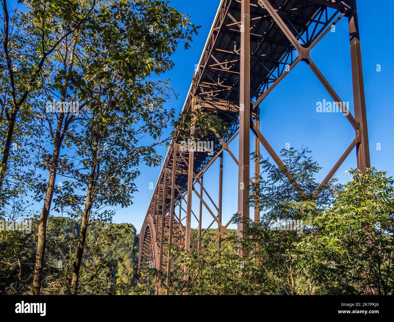 New River Gorge Bridge over the New River in New River Gorge National ...