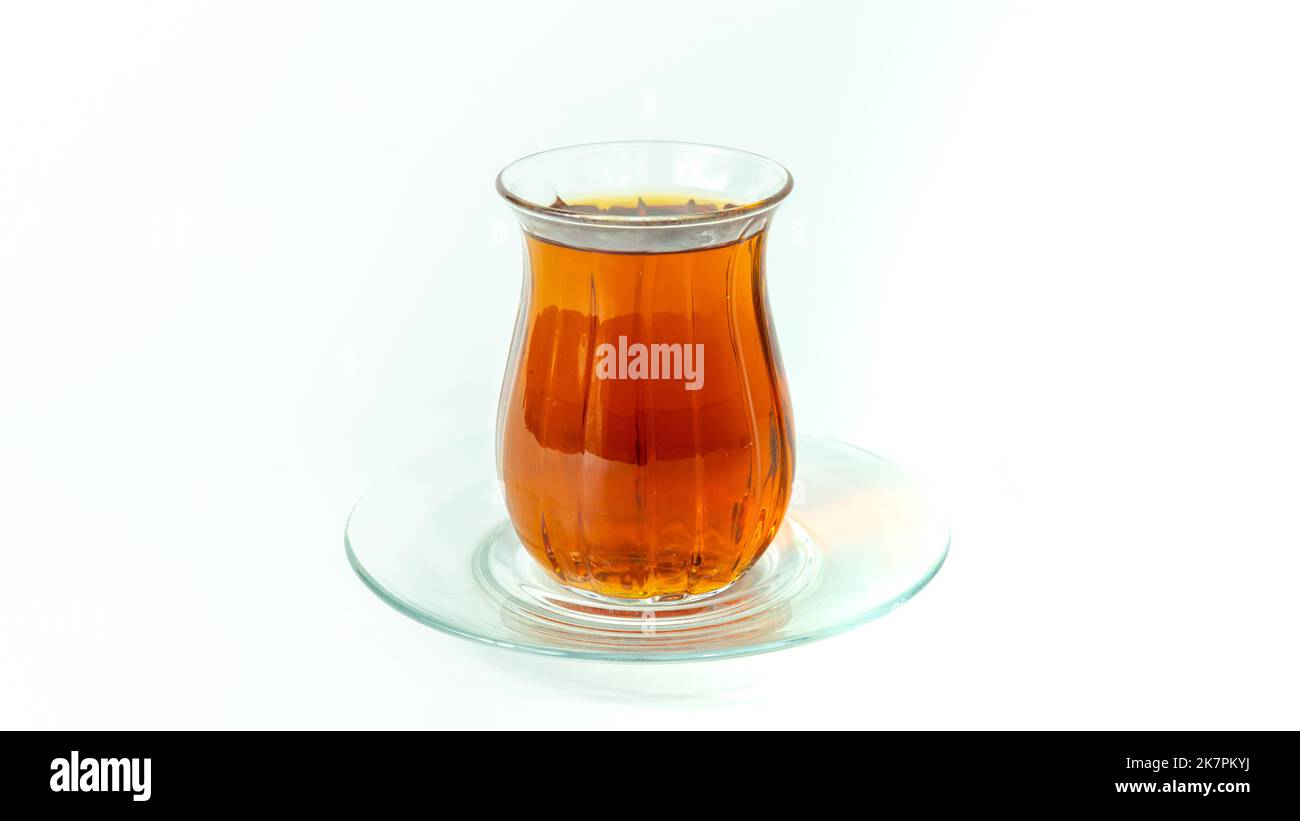 Turkish tea. Traditional Turkish tea isolated on white background Stock ...