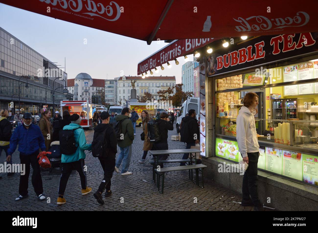 Berlin, Germany - October 18, 2022 - Market at Hermannplatz in ...