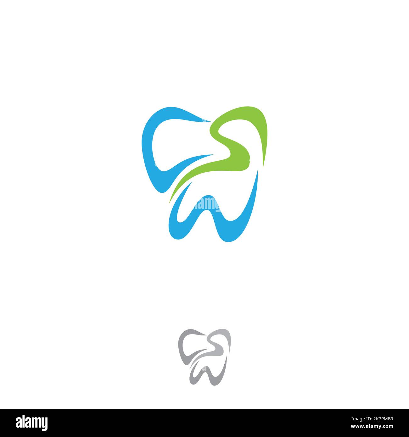 CSW letter for dental care clinic hospital logo design. Vector ...