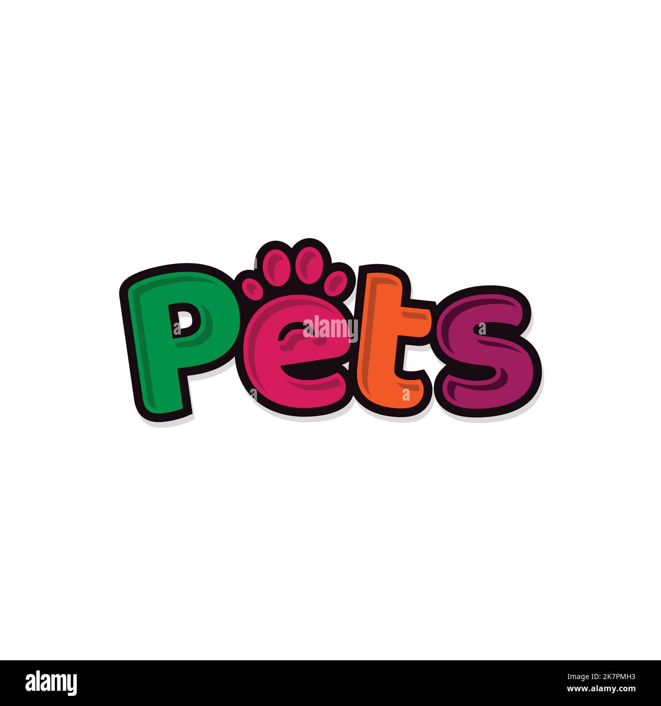 Pets logo vector vectors hi-res stock photography and images - Alamy