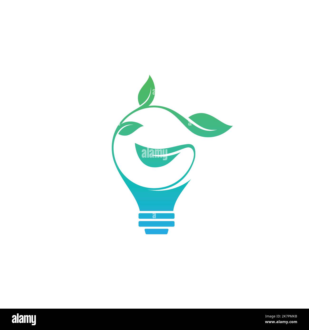 Simple growth bulb nature G logo template design vector. Vector ...