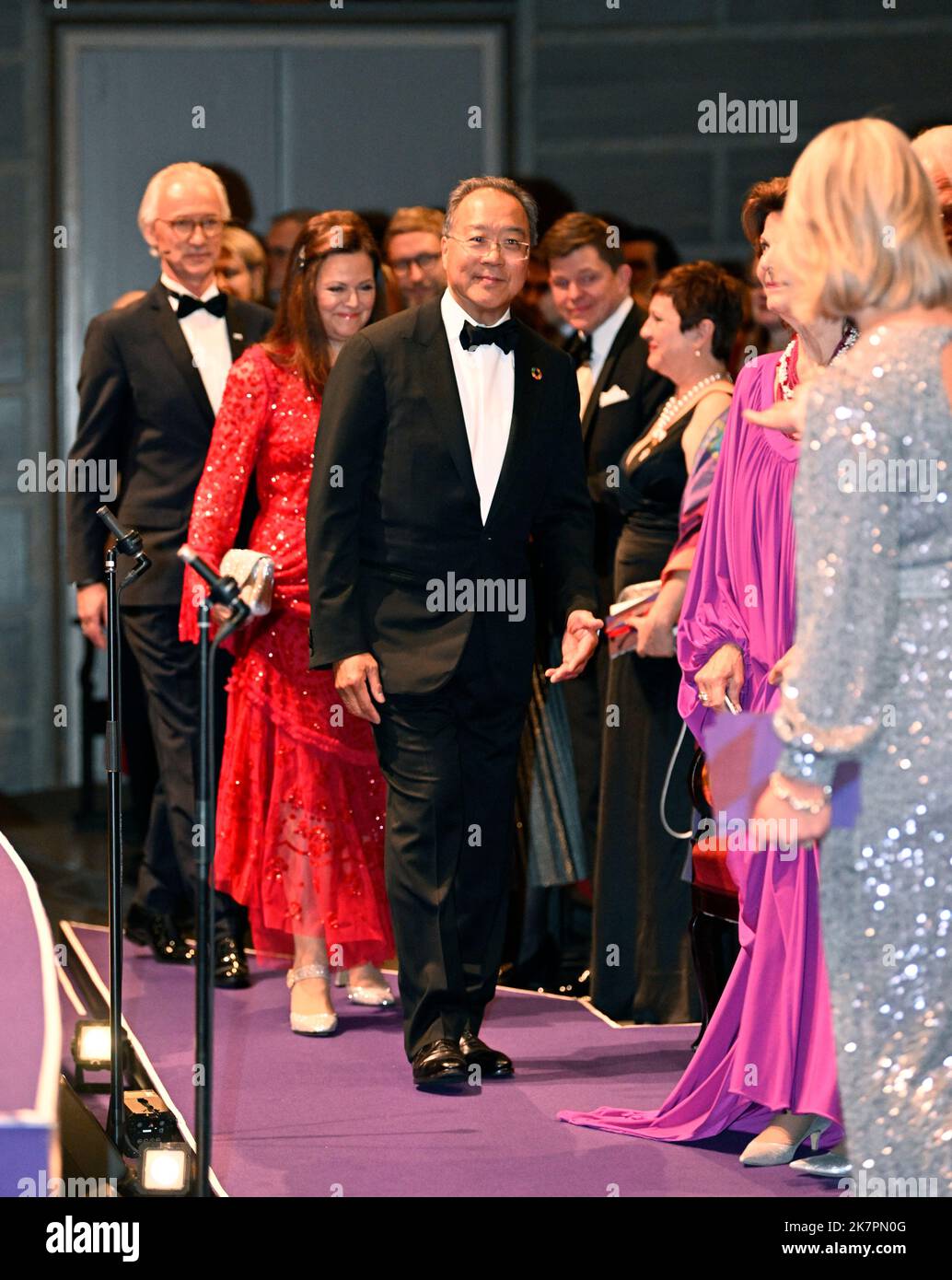 Cellist Yo-Yo Ma arrives at the prize ceremony for the Birgit Nilsson ...