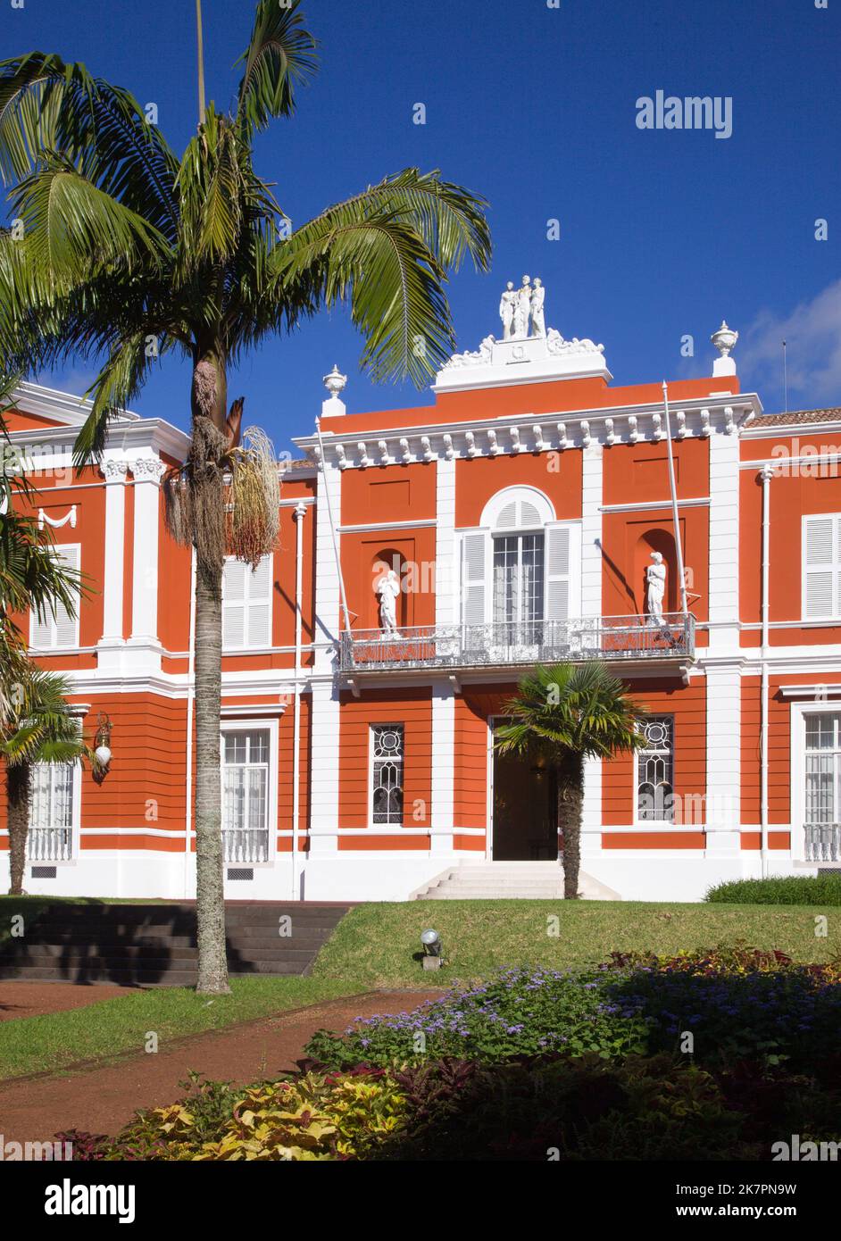 Portugal, Azores, Sao Miguel Island, Ponta Delgada, Palace of Sant'Ana ...
