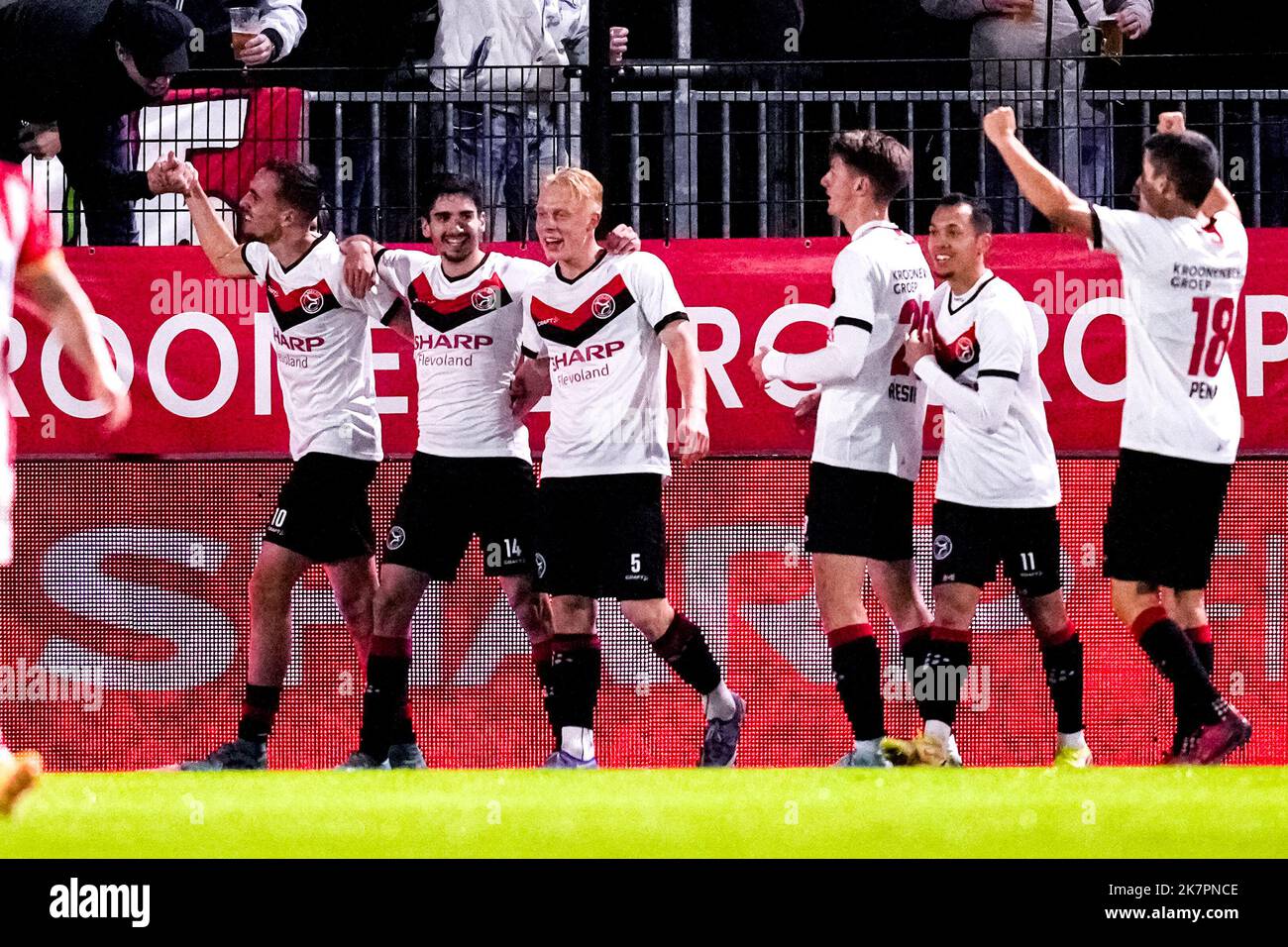 ALMERE, NETHERLANDS - OCTOBER 18: Lance Duijvestijn of Almere City FC ...