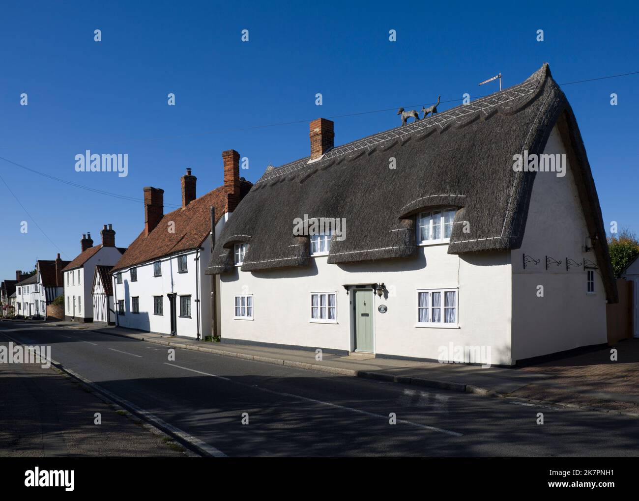 Thatched Cottage The Street High Roding The Rodings Dunmow Essex Stock ...