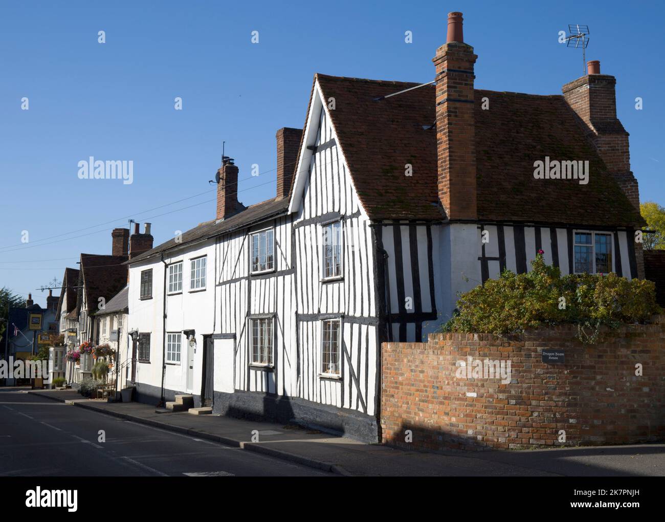 Cottages The Street High Roding The Rodings Essex Stock Photo - Alamy